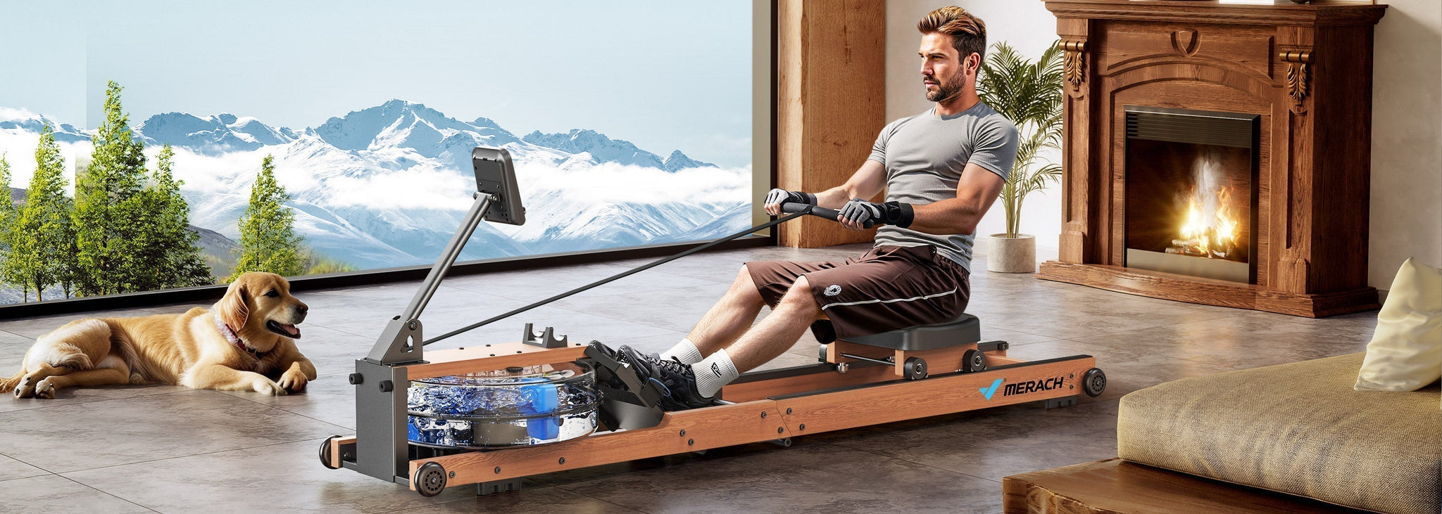 Experience the Ultimate Home Workout with the Merach R28 Water Rowing