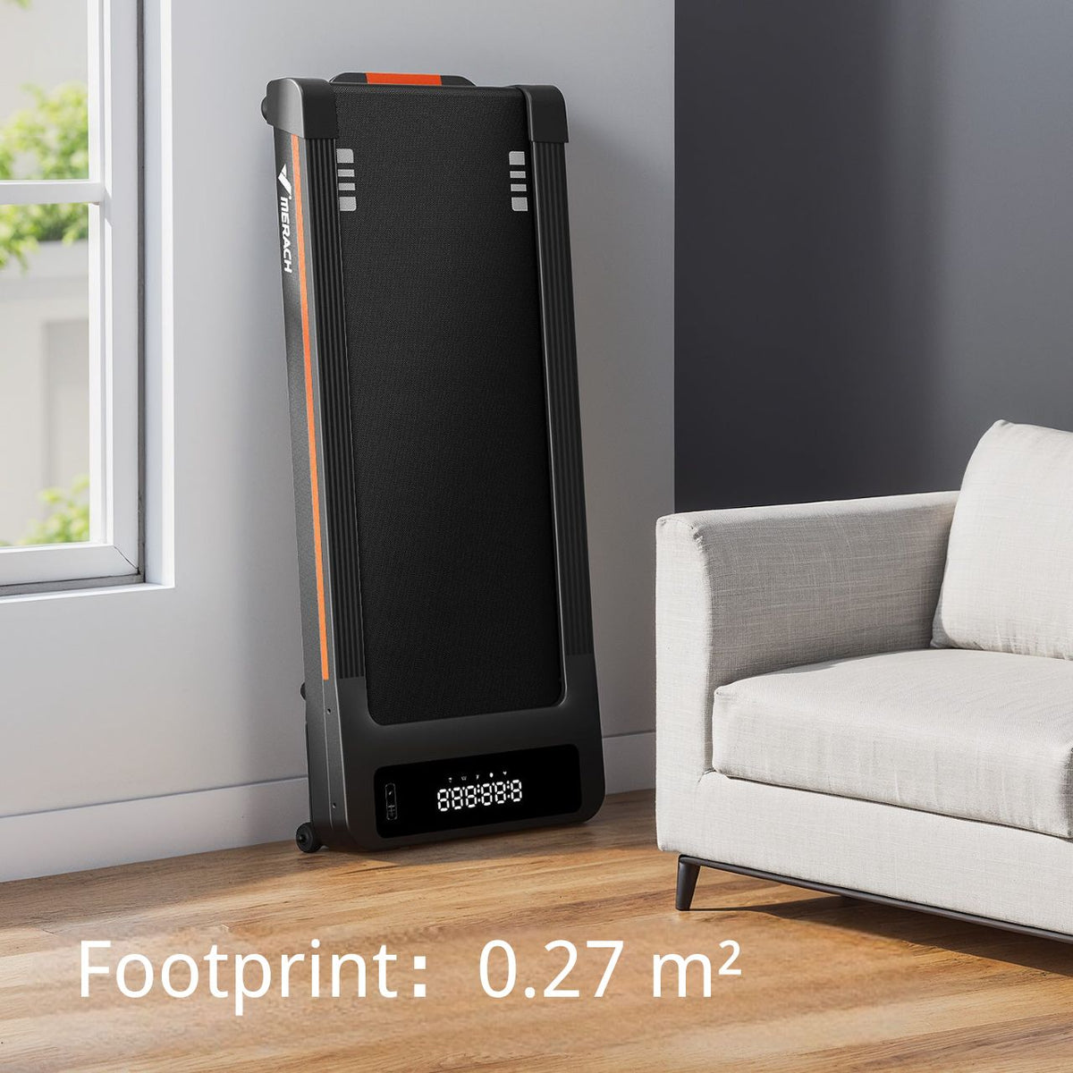 MERACH EU | W50 Walking Pad for Home with 12% Auto Incline